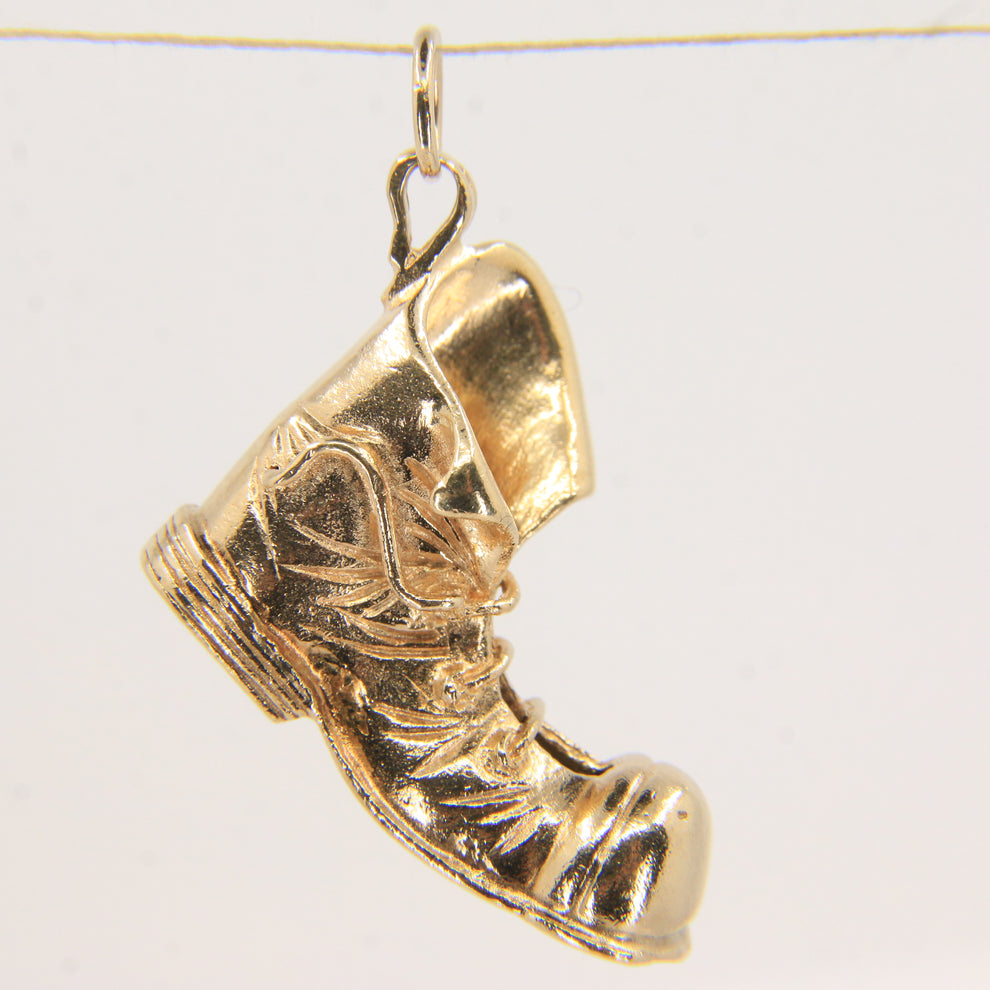 Vintage 9ct Gold Hallmarked Boot Charm Pendant Collectable – Ian Burton ...